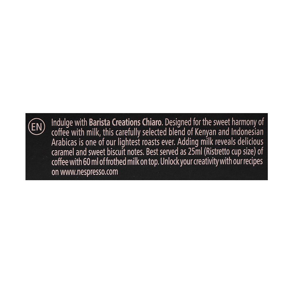 Order Nespresso Barista Creations Chiaro, 48g Online at Special Price ...