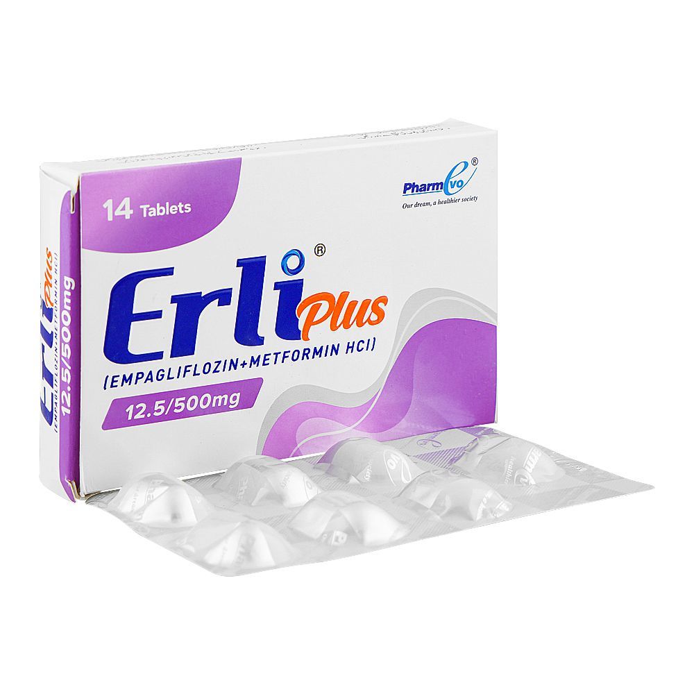 Erli Plus Tablets 12.5/500mg, Box (14 Tablets)