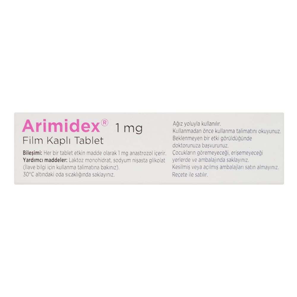 Juvise Pharmaceuticals Arimidex Tablet, 1mg, 28-Pack