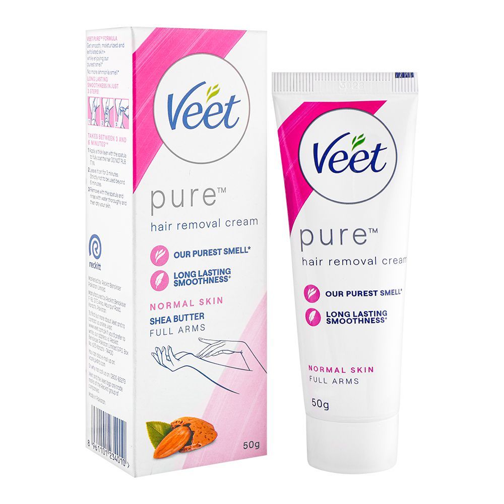 Purchase Veet Pure Shea Butter Normal Skin Hair Removal Cream, 50g ...