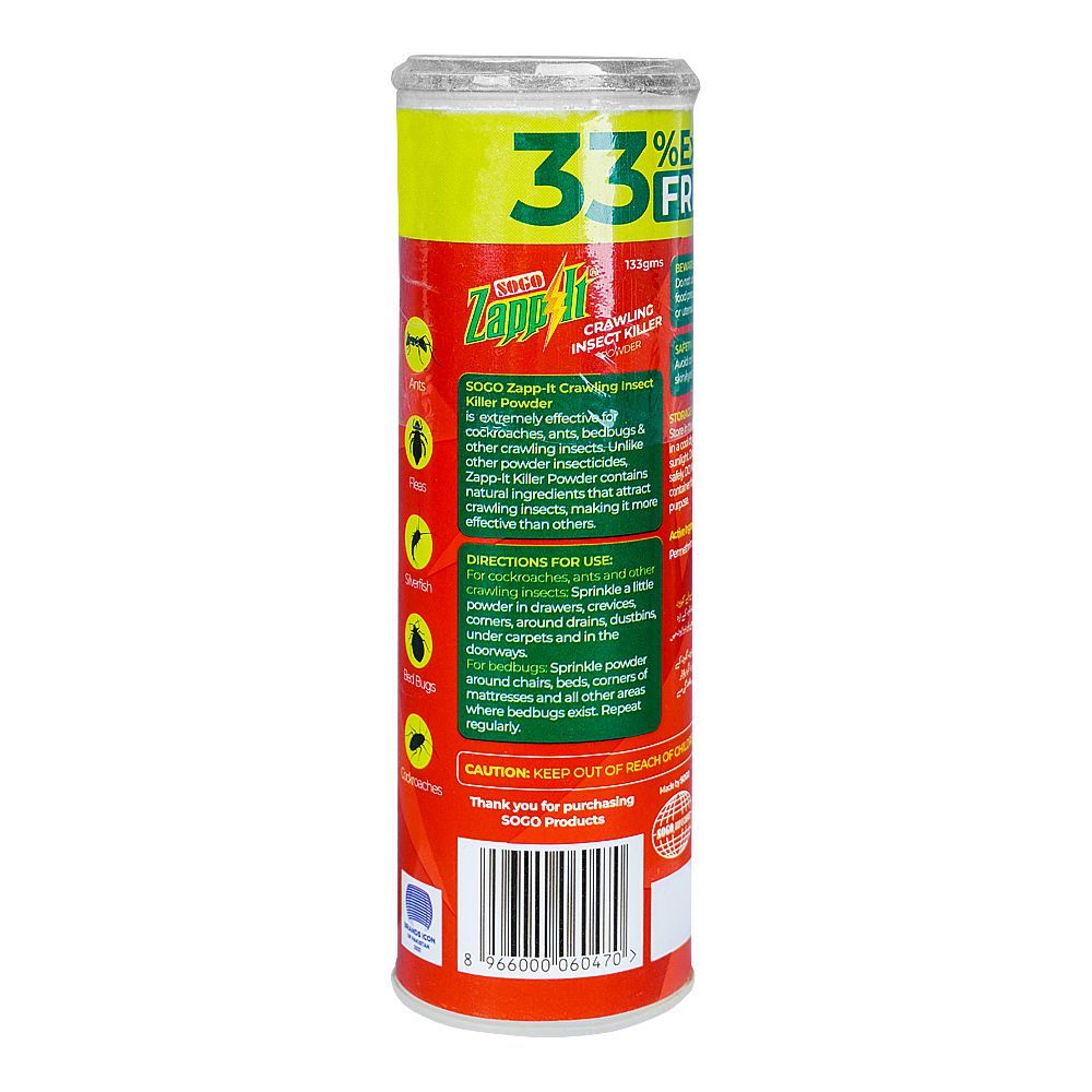 Order SOGO Zapp-It Crawling Insect Powder, 133g Online at Special Price ...