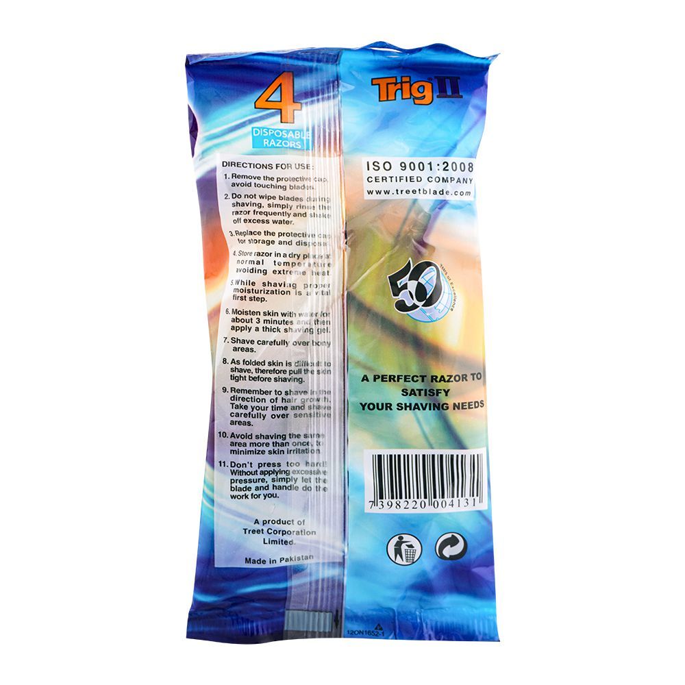 Purchase Treet Trig II Disposable Razors, 4-Pack Online at Best Price ...