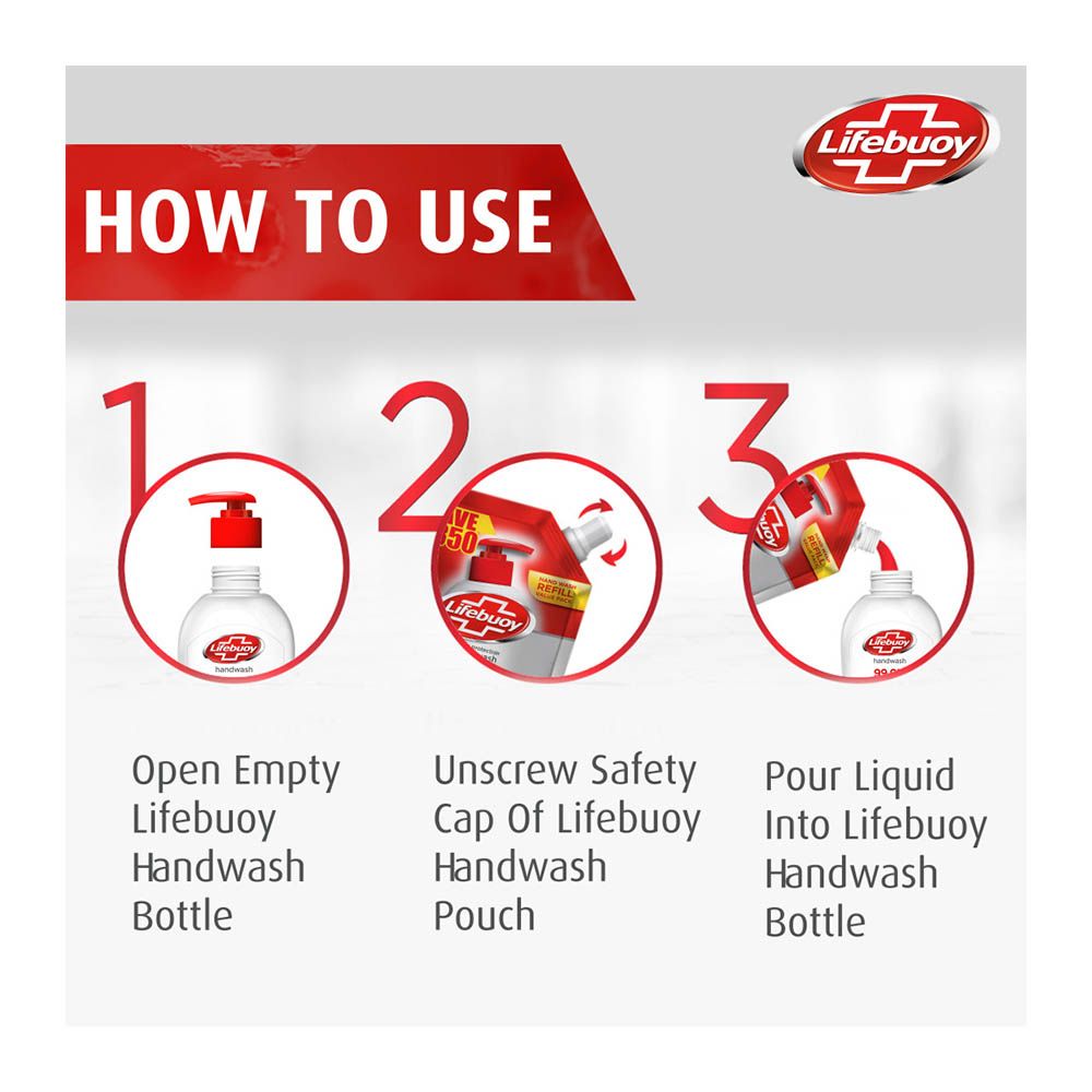 Purchase Lifebuoy Total Protect With Vitamin Hand Wash, 900ml Pouch ...