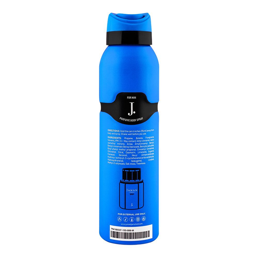 Buy Junaid Jamshed J. Janan Sport Perfume Body Spray, For Men, 150ml Online at Special Price in ...