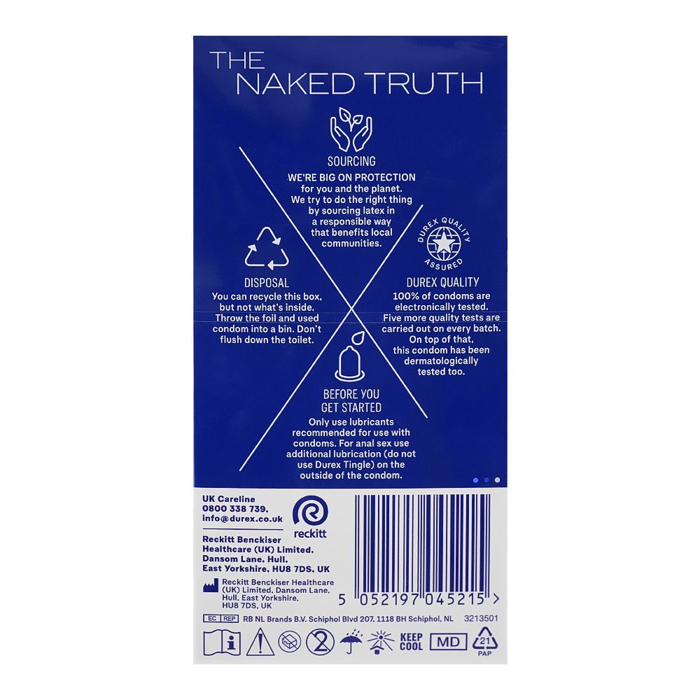 Purchase Durex Originals Extra Safe Regular Fit Condom, 12-Pack Online ...