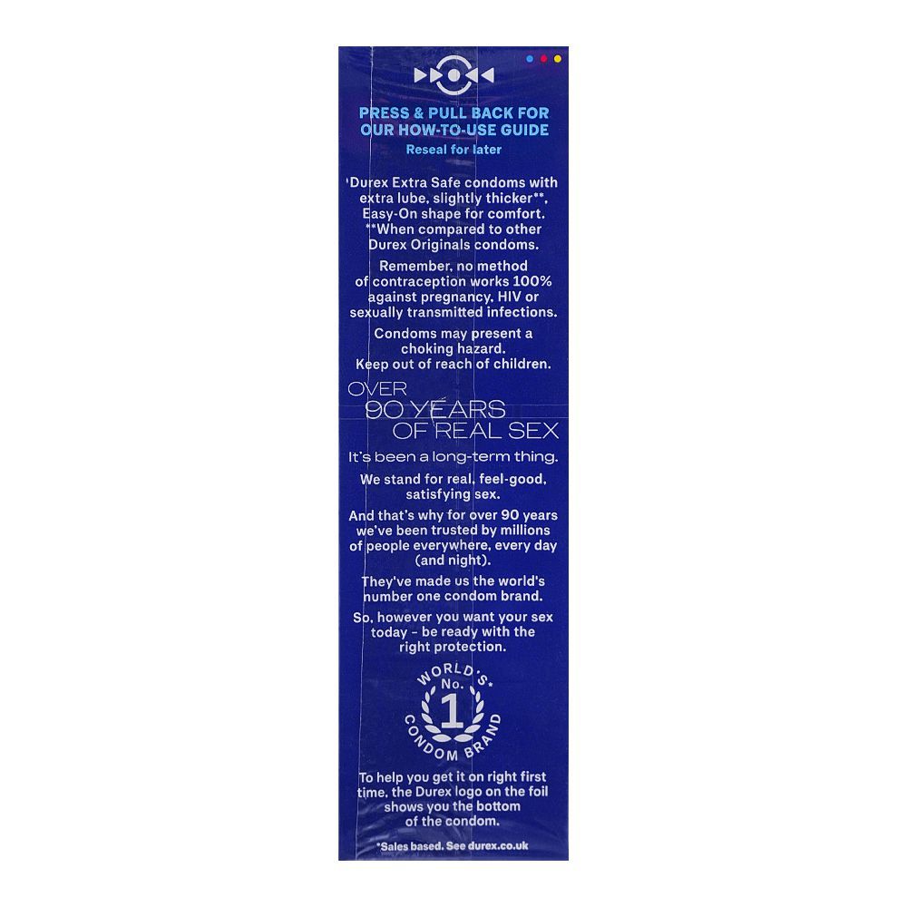 Purchase Durex Originals Extra Safe Regular Fit Condom, 12-Pack Online ...