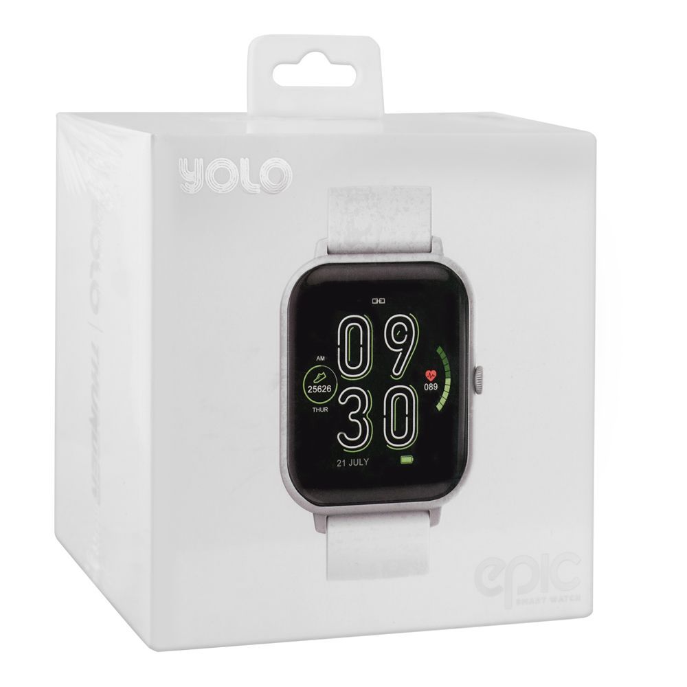 Order YOLO Epic Women's Smart Watch, Silver/Grey Online at Best Price ...