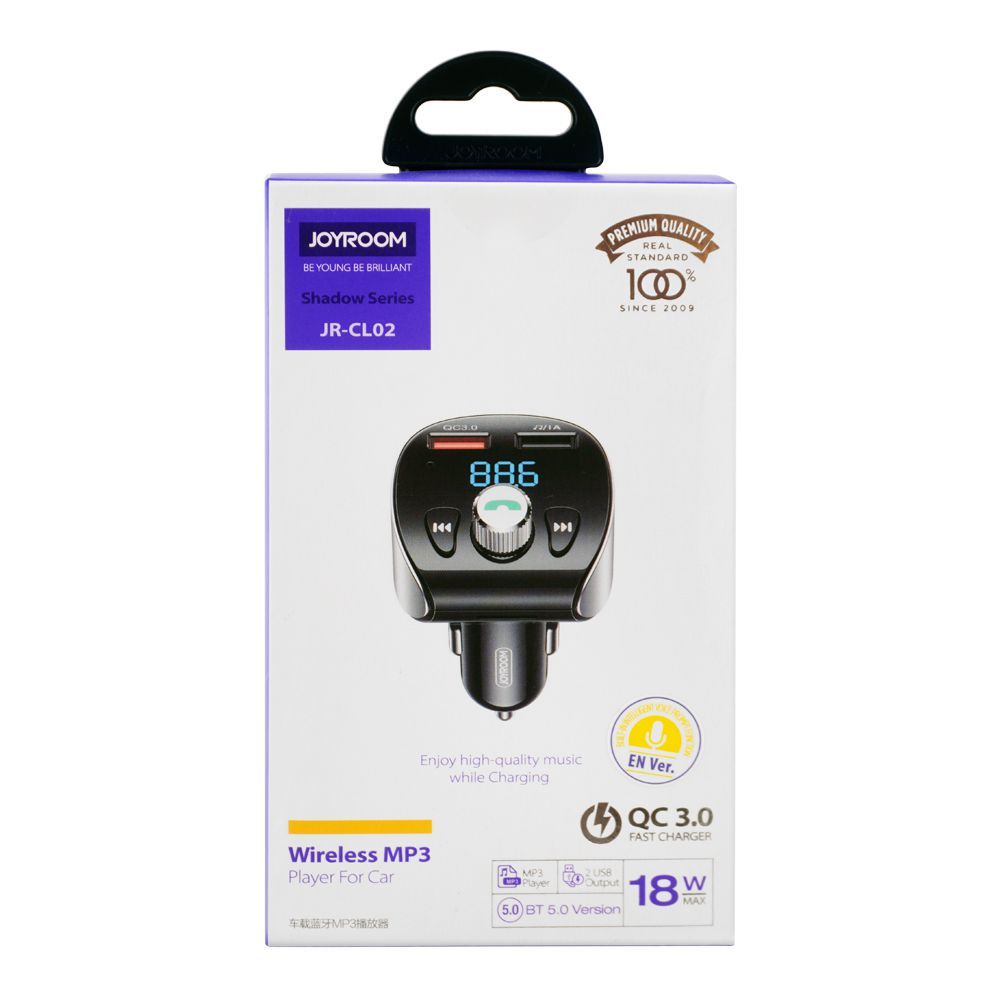 Purchase Joyroom Shadow Series Wireless MP3 Player For Car, Black, JR ...