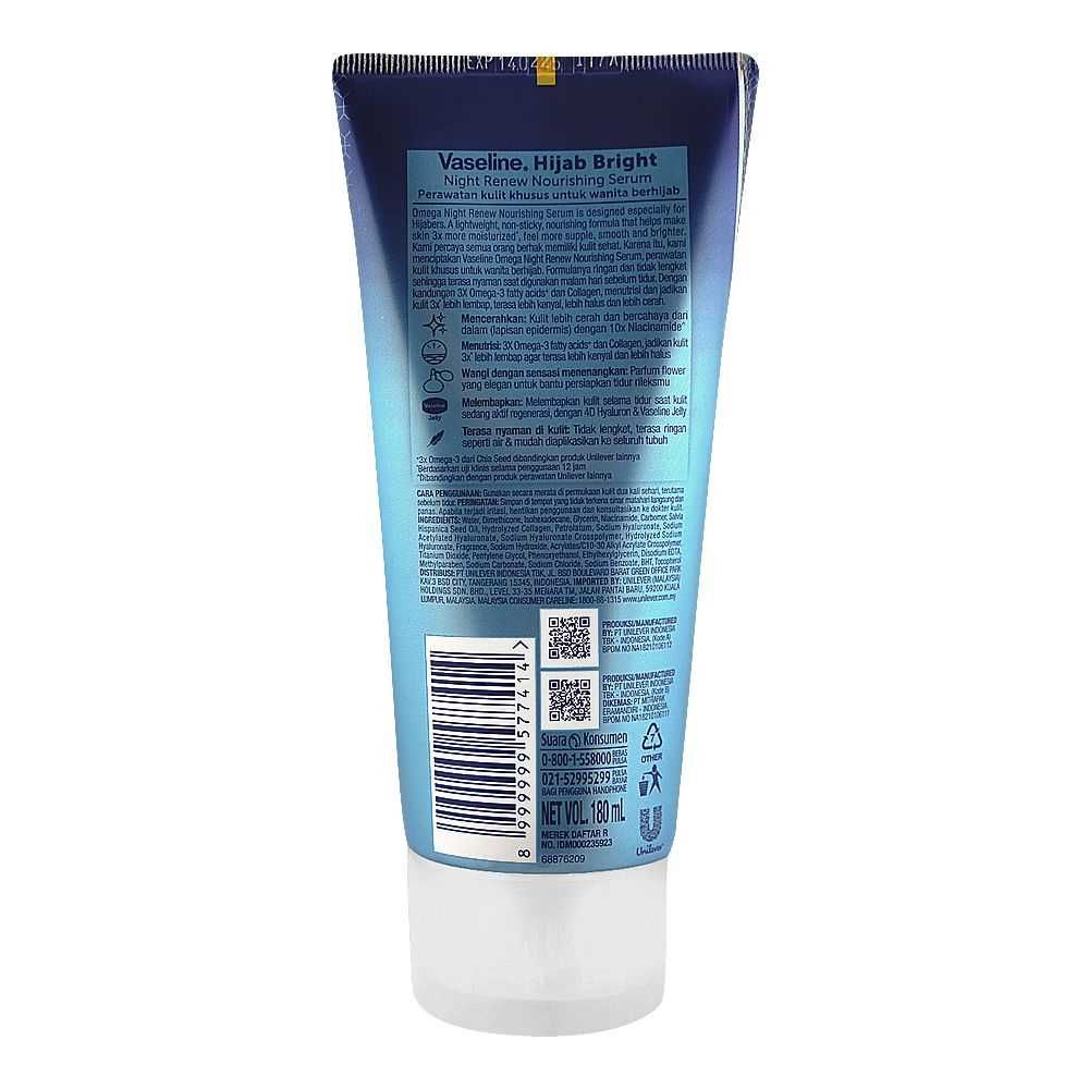 Purchase Vaseline Hijab Bright 3X Omega Night Renew Nourishing Serum ...