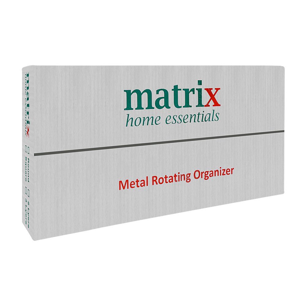 Buy Matrix 360 Rotatable Metal Storage Organizer, 2 Layer Square Online ...