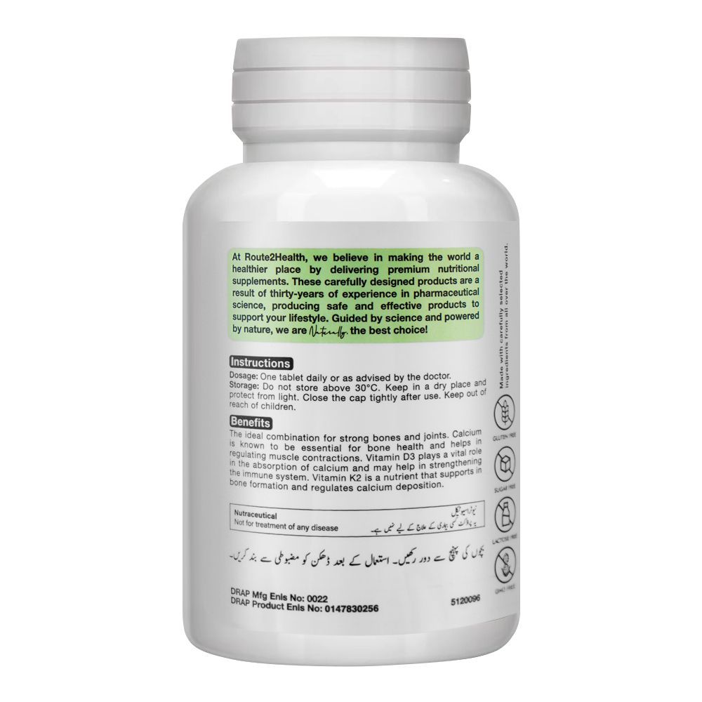 Purchase Route 2 Health Bonical-K Calcium Tablet, 30-Pack Online at ...