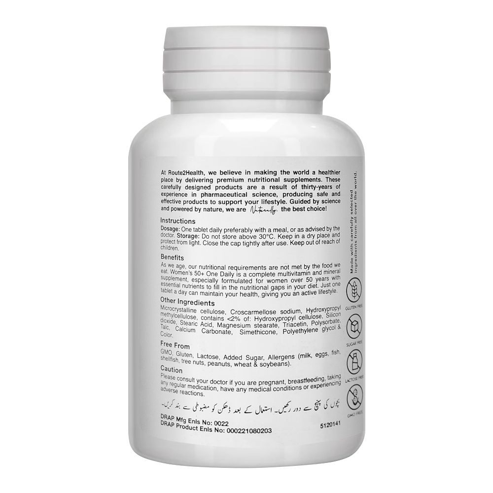 Purchase Route 2 Health Women's One Daily 50+ Multivitamin Tablet, 30 ...