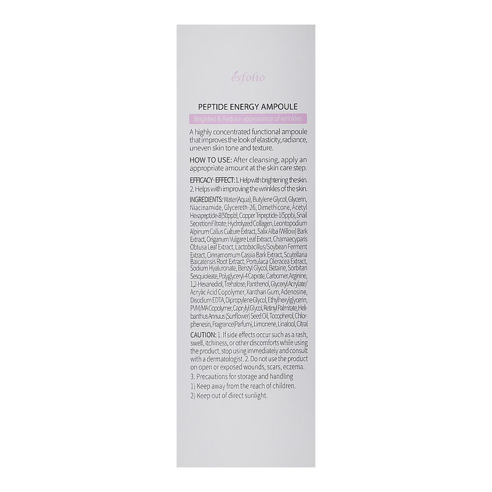 Order Esfolio Peptide Energy Ampoule, 30g Online at Special Price in ...
