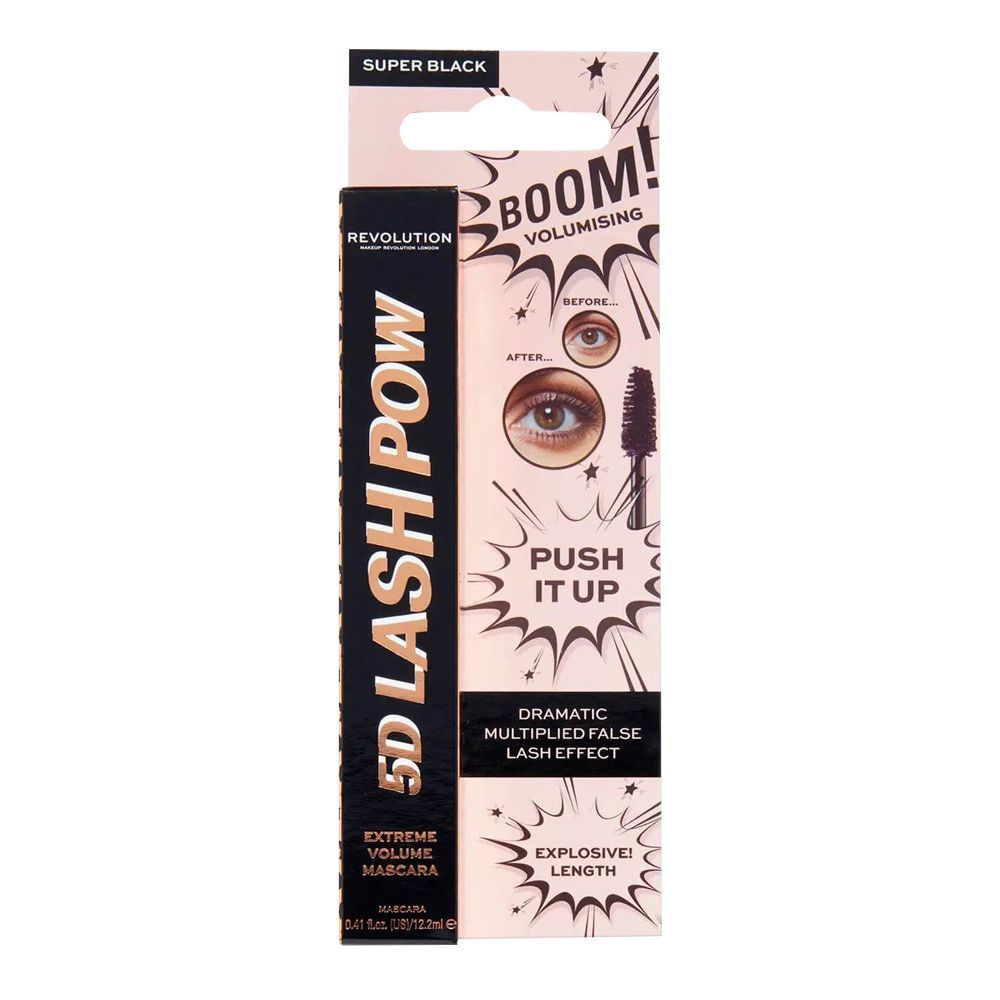 Purchase Makeup Revolution 5D Lash Pow Push It Up Mascara, Super Black ...
