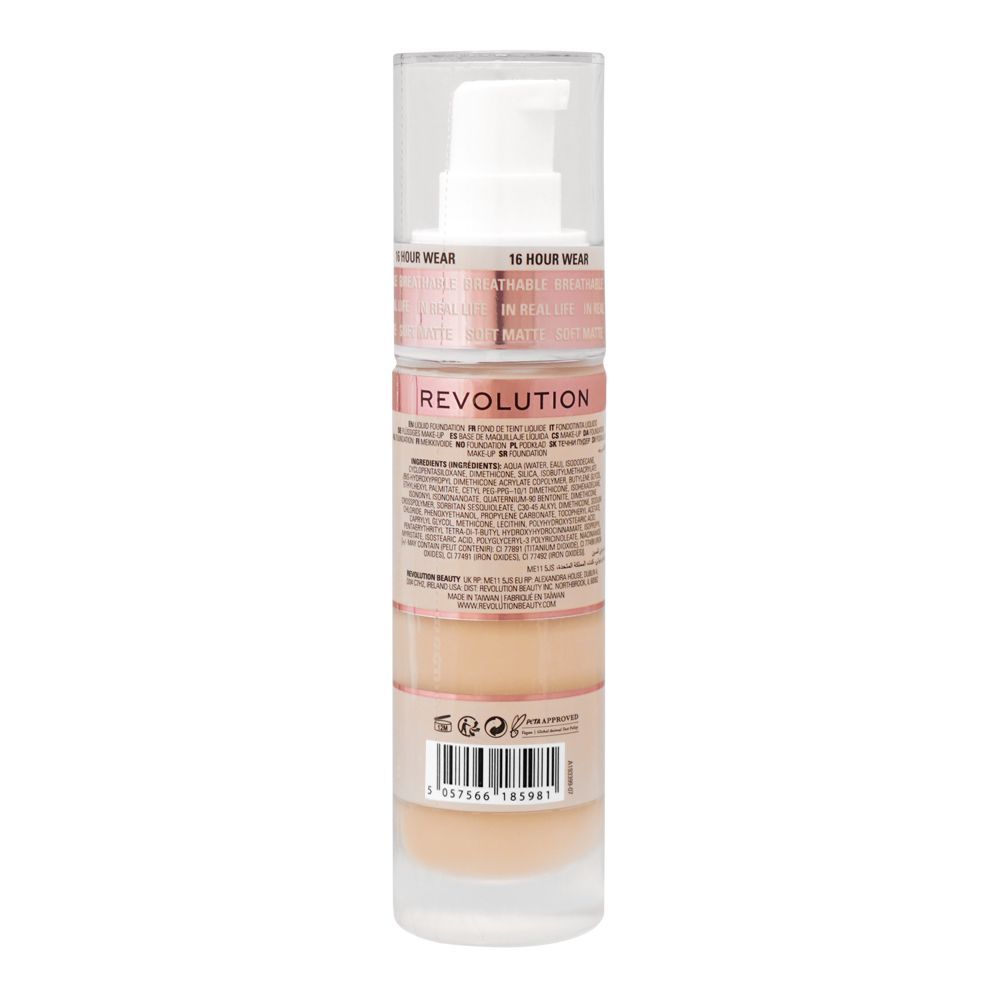 Buy Makeup Revolution IRL Filter Longwear Foundation, F3 Online at Best ...