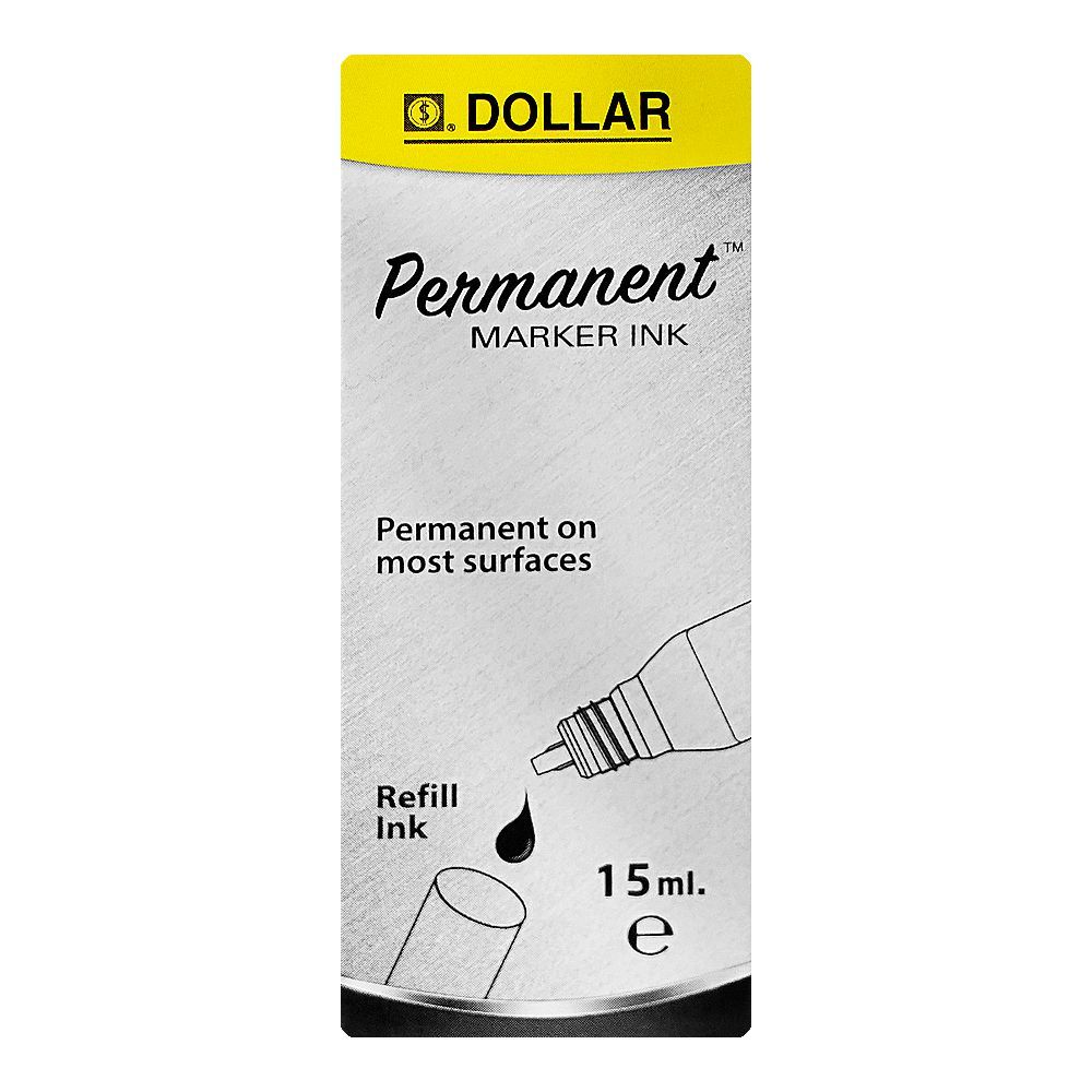 Buy Dollar Permanent Marker Ink Black, 15ml, IPMP 15 Online at Best ...