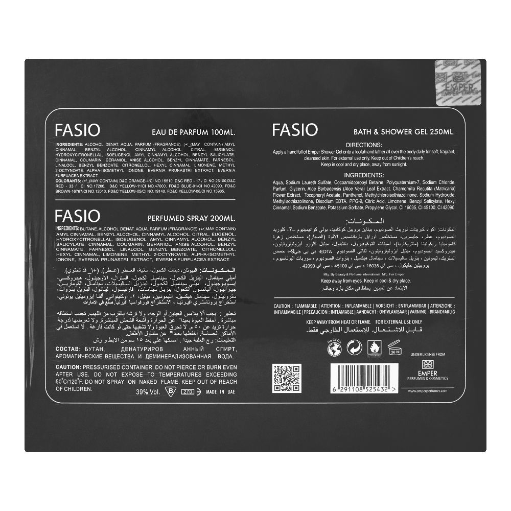 Purchase Fasio Pour Femme Emper Set, For Women, Eau De Parfum 100ml ...