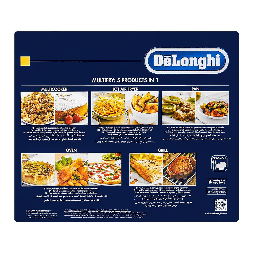 Order DeLonghi Multi Fry 5-In-1 The Multi Cooker, FH1396/1.BK Online at ...