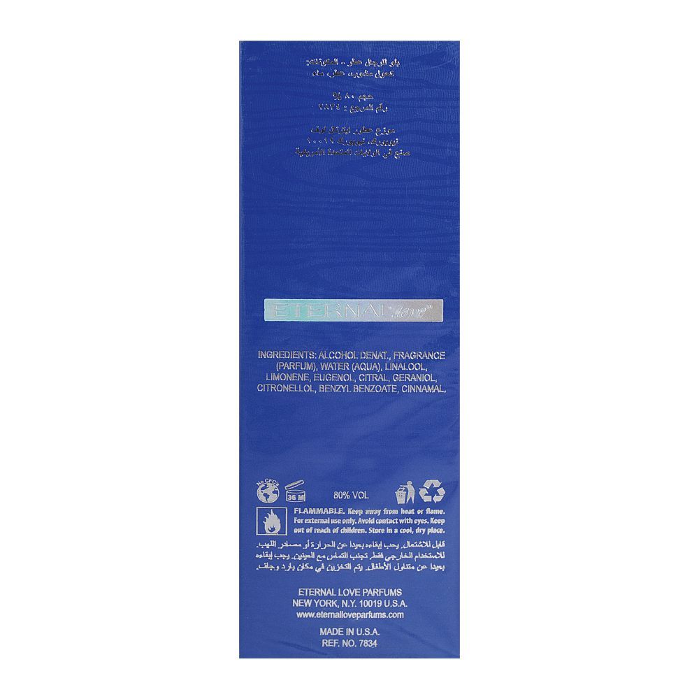 Purchase Eternal Love Blue Eau De Parfum, For Men, 100ml Online at Best ...