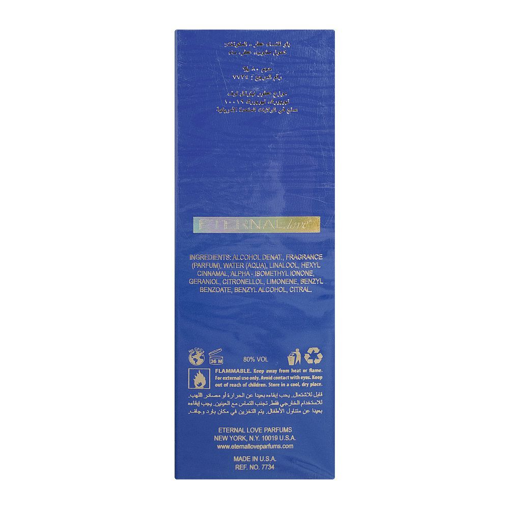 Buy Eternal Love Blue Eau De Parfum, For Women, 100ml Online at Special ...