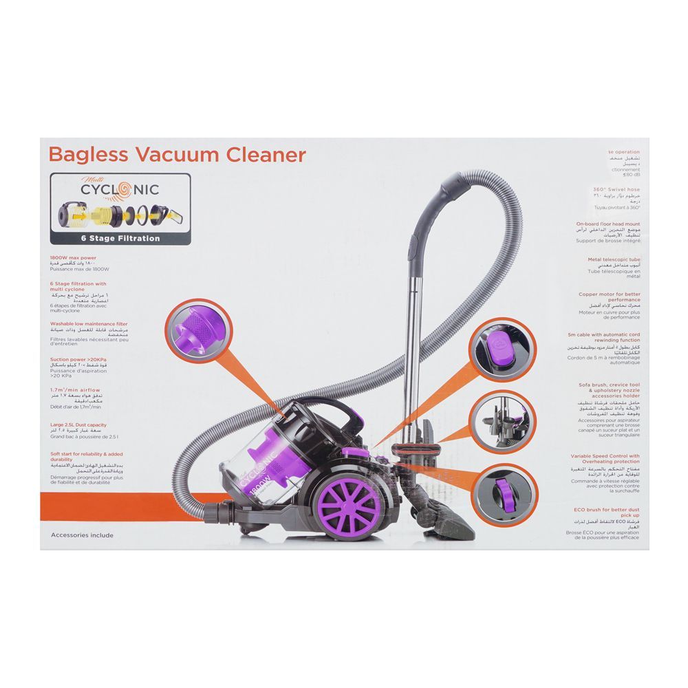 Purchase Black & Decker Multi-Cyclonic Bagless Vacuum Cleaner, 1800W ...