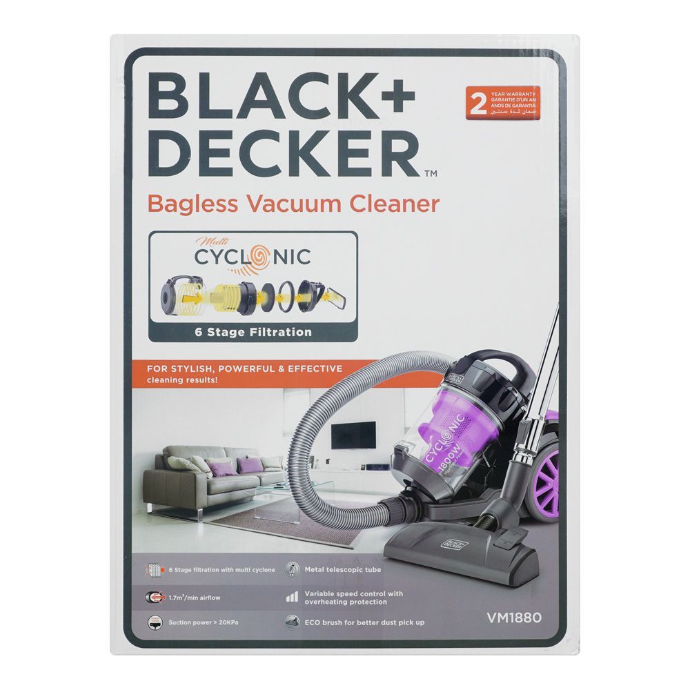 Purchase Black & Decker Multi-Cyclonic Bagless Vacuum Cleaner, 1800W ...