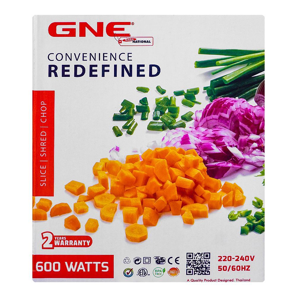 Buy Gaba National Kitchen Robot, 1200ml Capacity, 600W, GN-5026/22 ...