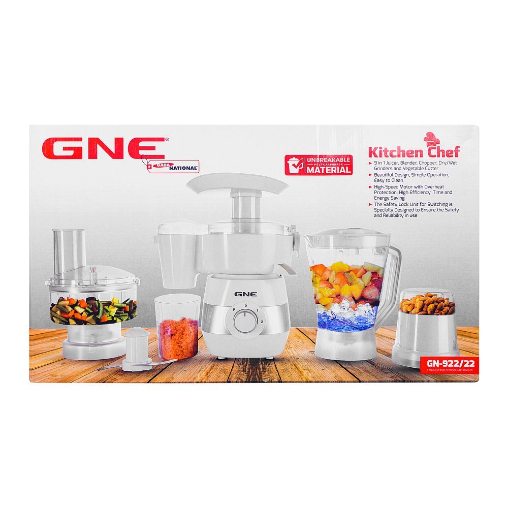 Order Gaba National 9-In-1 Food Factory, 450W, GNE-922/22 U/BR Online ...