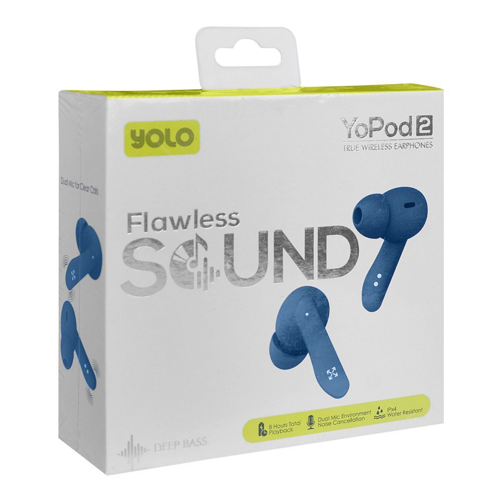 Order YOLO Yopod 2 Earbuds, Blue, YP-02 Online at Special Price in ...