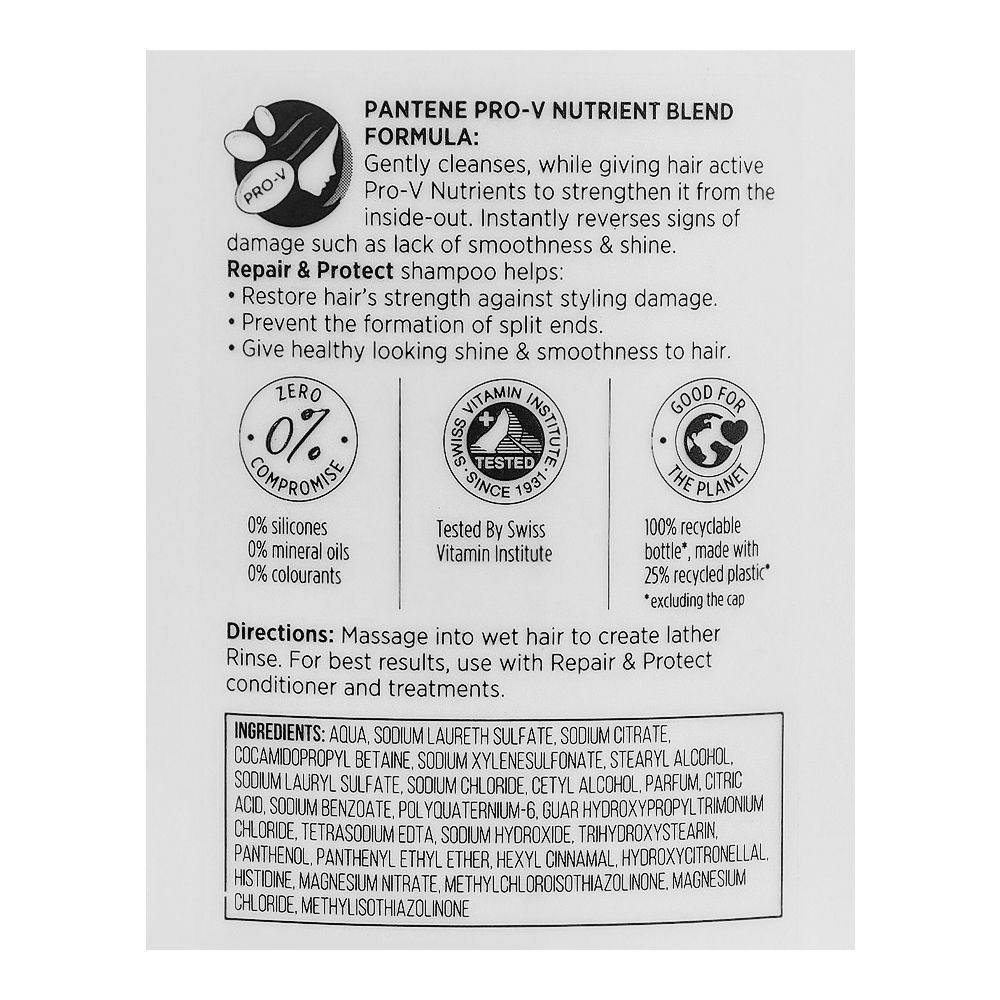 Buy Pantene Pro-V Repair & Protect Shampoo, For Weak/Damaged Hair ...
