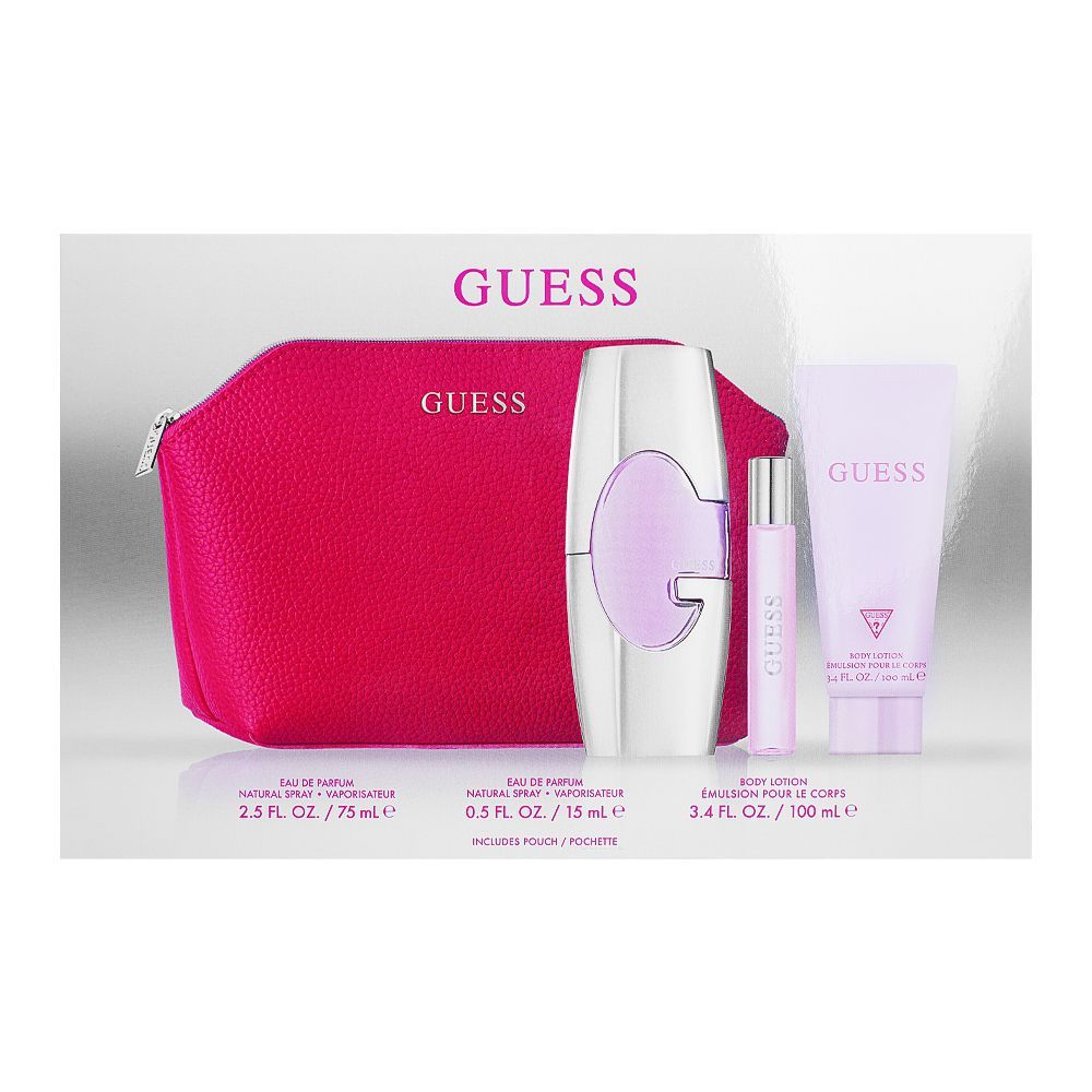 Order Guess Pink Set For Women, Eau De Parfum 75ml + Travel Spray 15ml ...