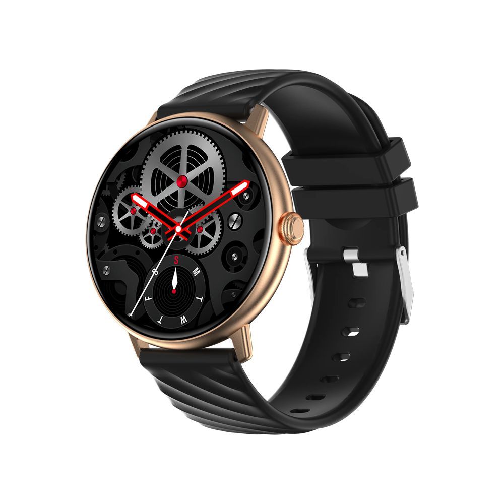 Buy Zero Men's Orbit Strap Smart Watch, Golden Black Online at Best ...