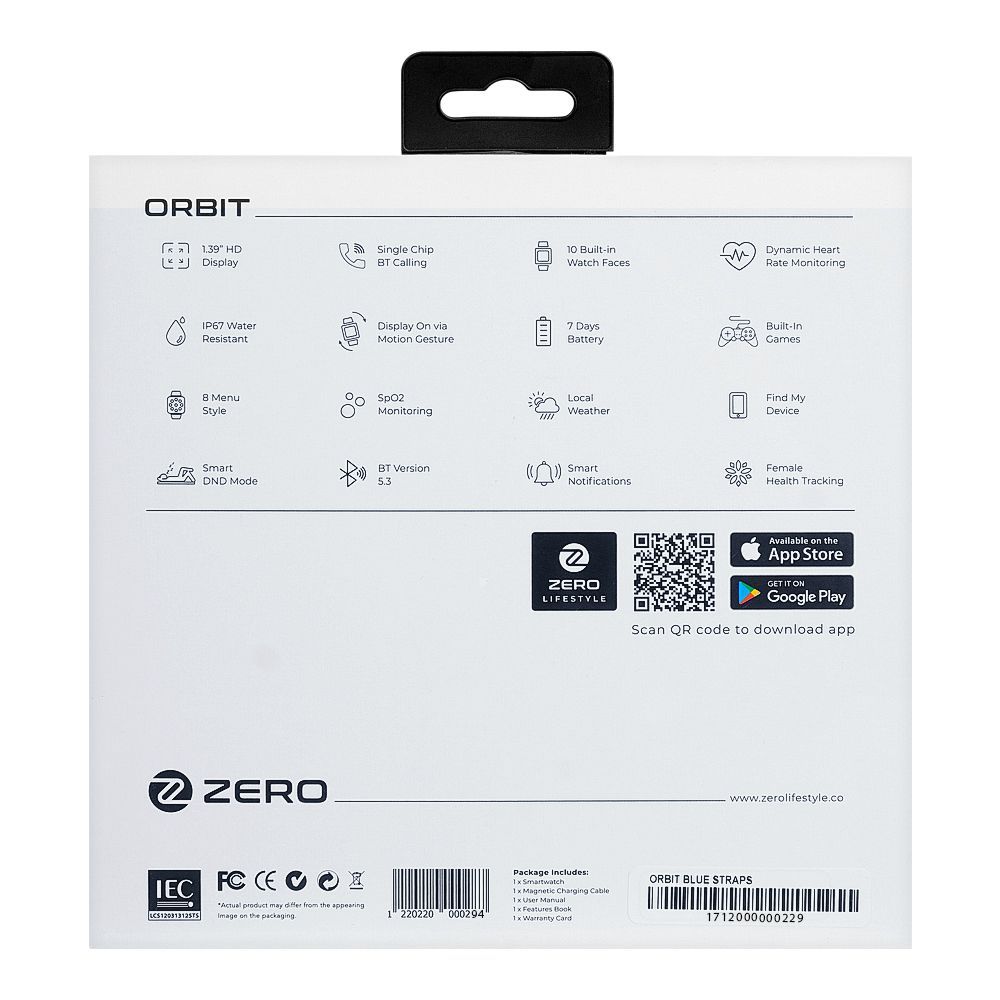 Buy Zero Men's Orbit Strap Smart Watch, Golden Black Online at Best ...