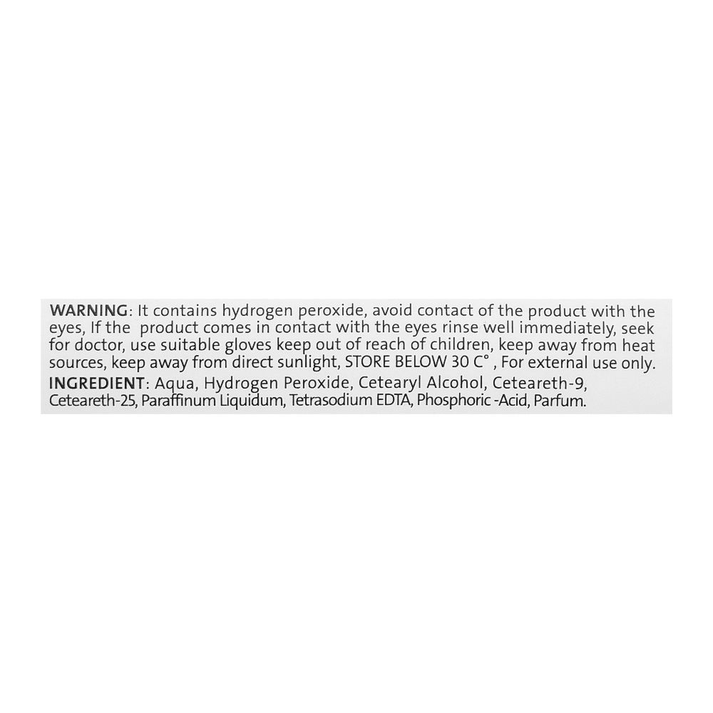 Purchase Silky Cool Hydrogen Peroxide Cream 3% 10 Vol Oxidant Cream ...