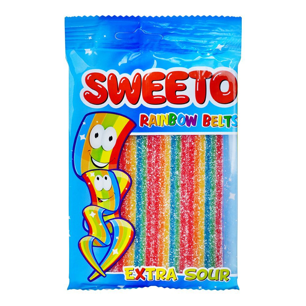 Purchase Sweeto Rainbow Belts Jelly Pouch, Extra Sour, 80g Online at ...