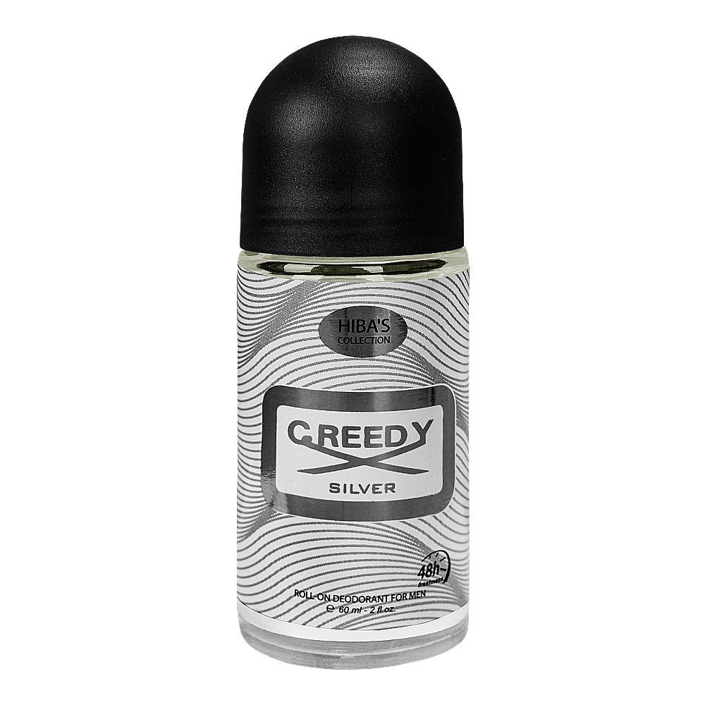 Buy Hiba's Collection Creedy Silver Deodorant Roll On, For Men, 60ml ...