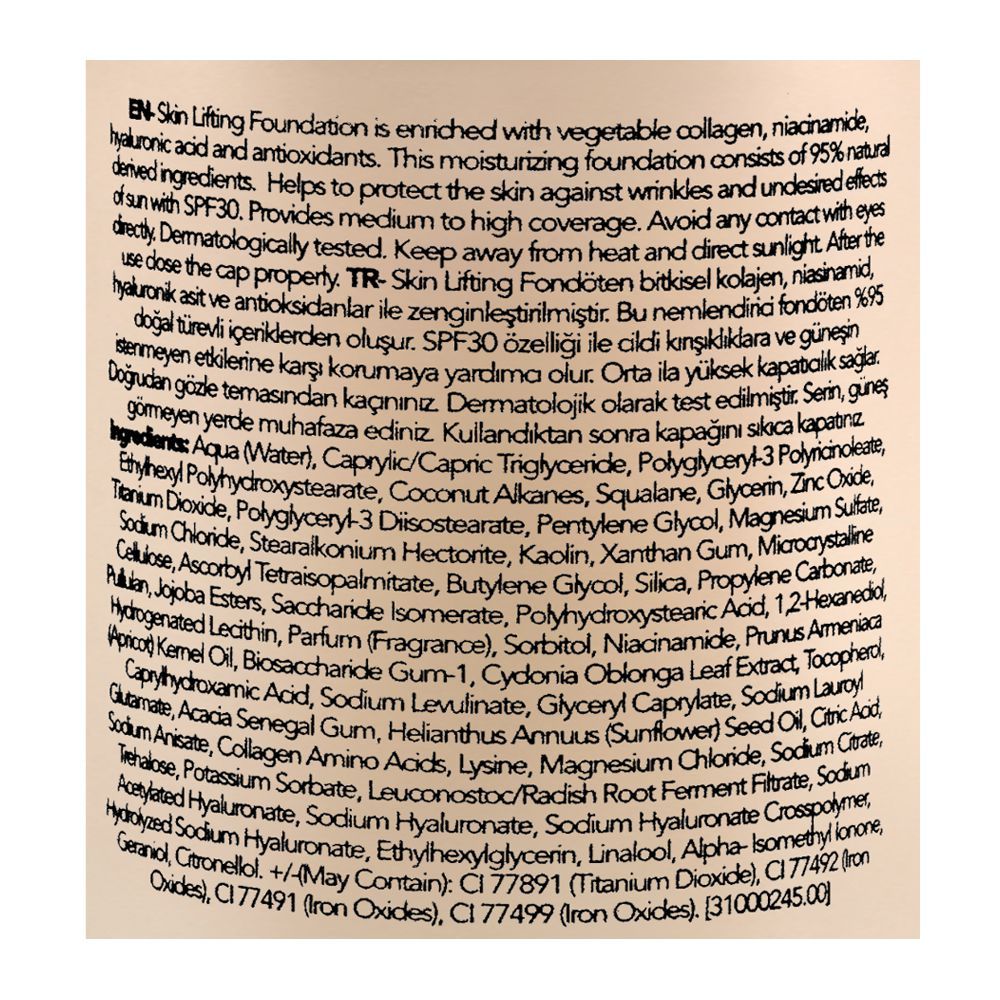 Purchase Flormar Skin Lifting Foundation SPF30, 030 Soft Ivory Online ...