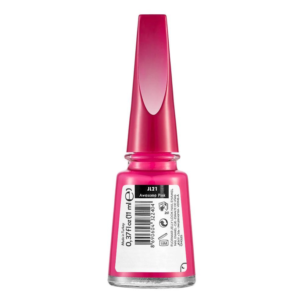 Buy Flormar Jelly Look Nail Enamel, 11ml, JL21 Awesome Pink Online at Best Price in Pakistan ...