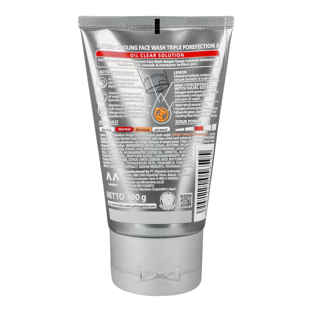 Purchase Gatsby Oil Clear Solution Triple Protection Face Wash, Oil ...