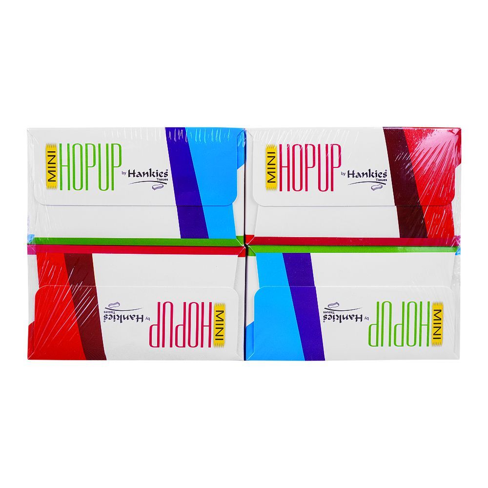 Purchase Hankies Hop up Mini Tissue Pack, 150 Sheets, 75x2ply, 4-Pack ...