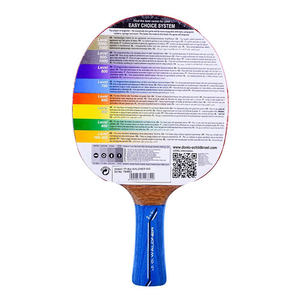Purchase Donic Waldner Line Level 800 Attack Table Tennis Bat Online at Special Price in ...