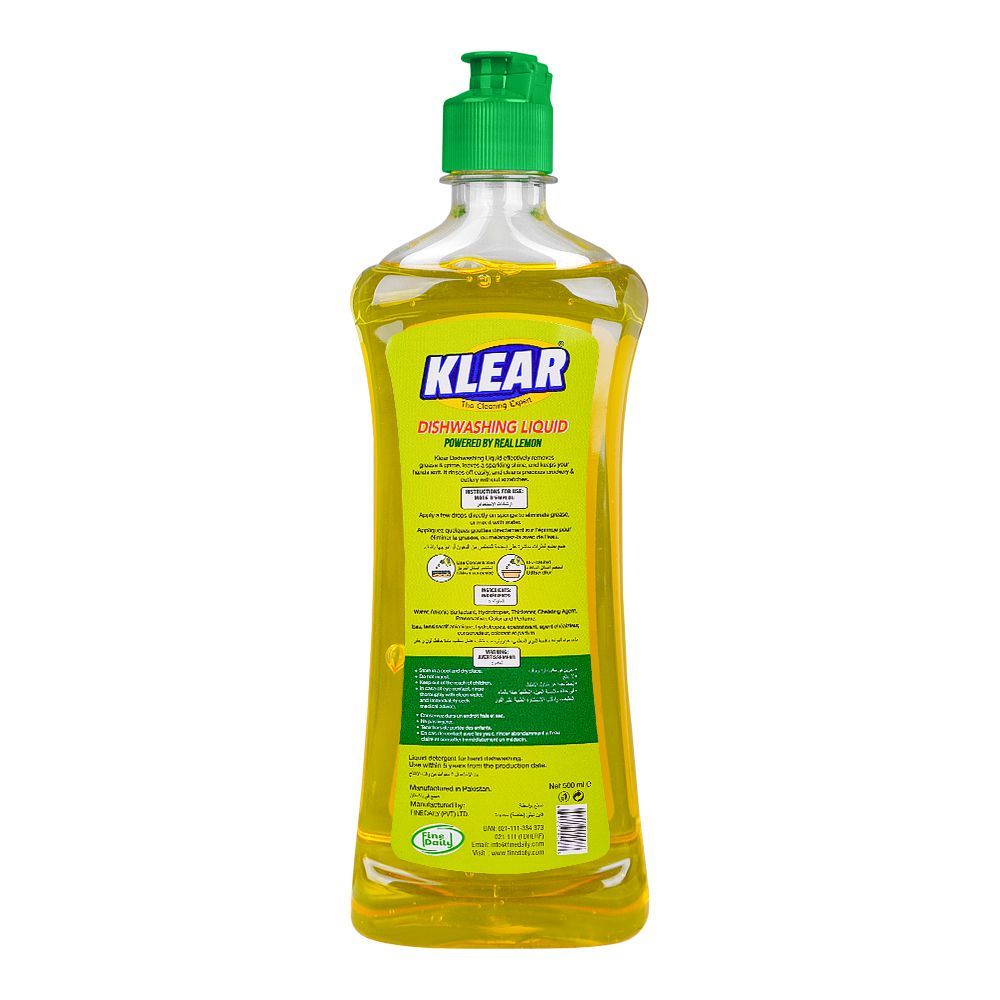 Order Klear Dishwashing Liquid, 500ml Online at Best Price in Pakistan ...