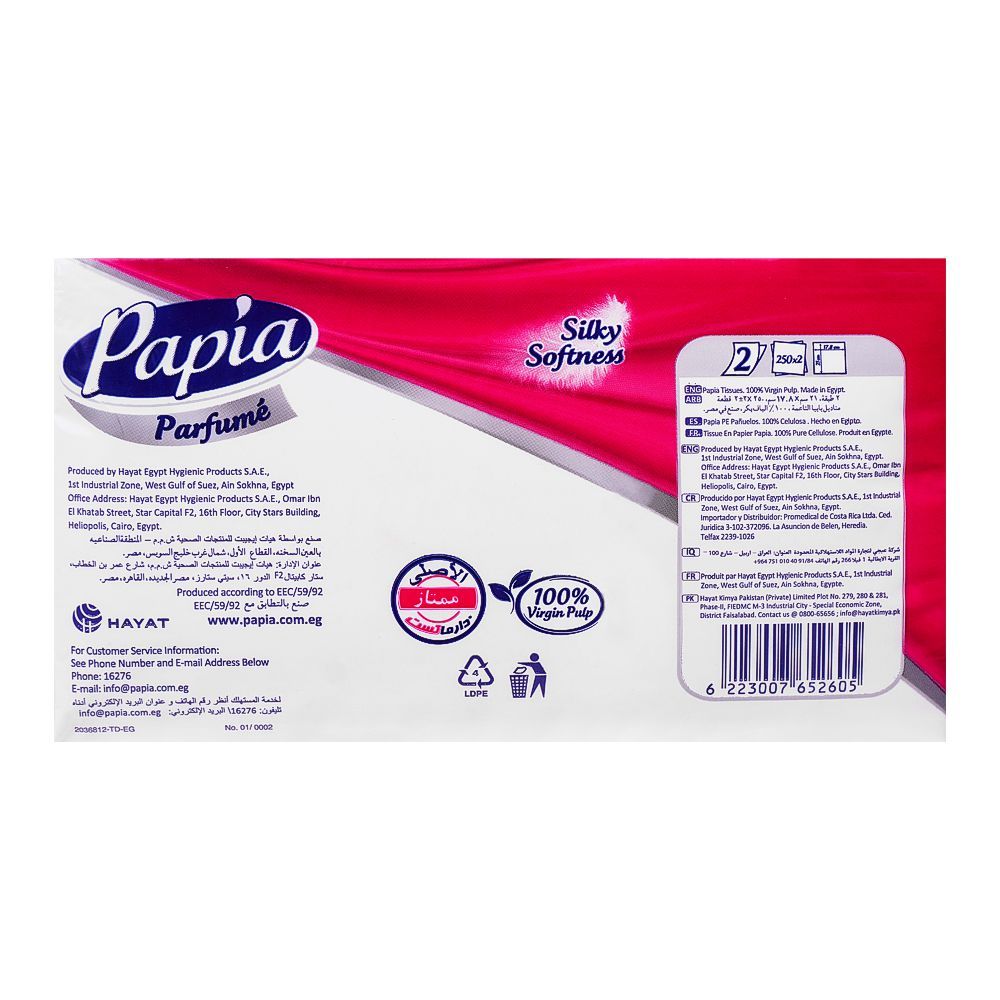 Order Papia Parfume Vanilla Magic Silky Softness 2 Ply Tissues, 500's ...