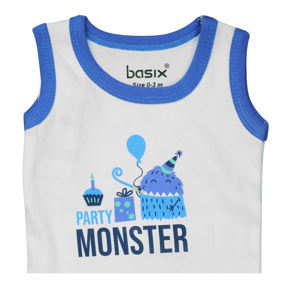 Order Basix Monster At A Party Sleeve Less Body Suit, 2640 Online at ...