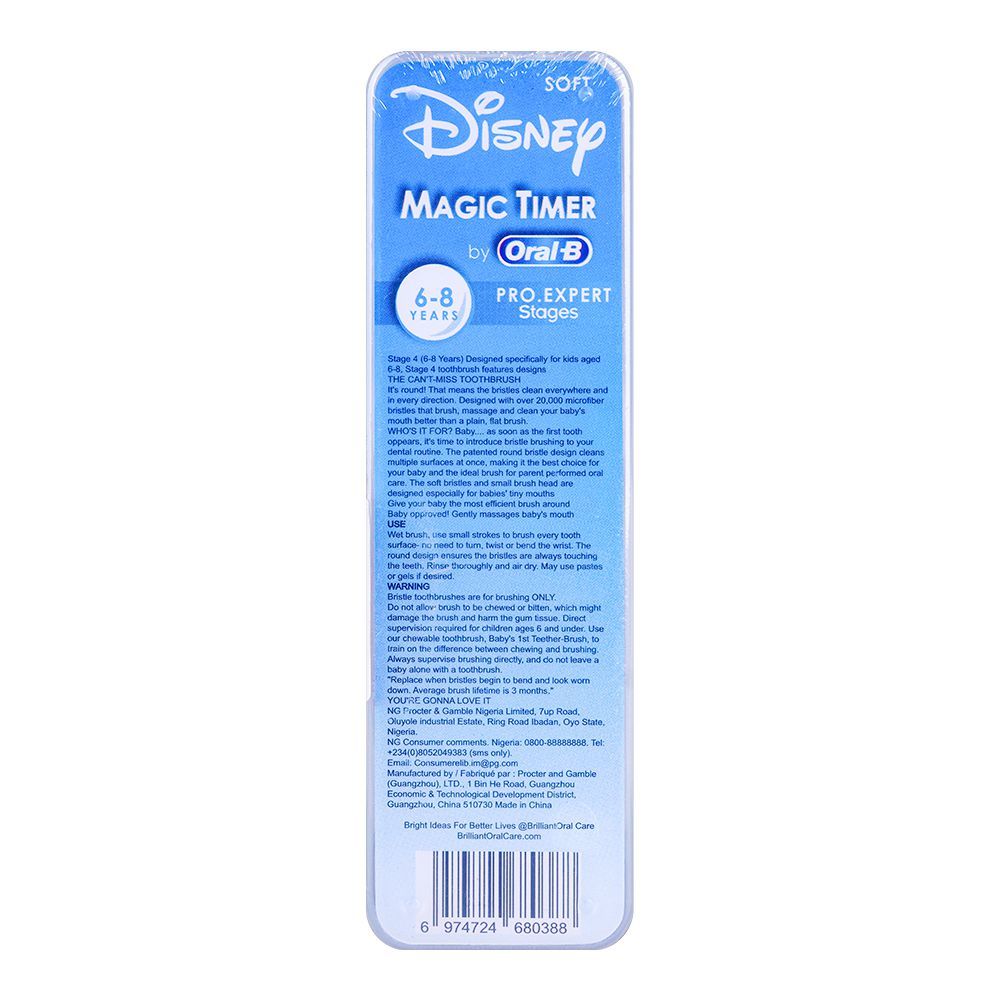 Purchase Oral-B Disney Magic Timer Soft Toothbrush For Kids 6-8 Years ...