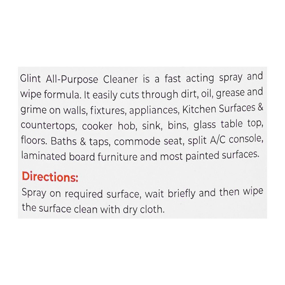 Buy Glint All Purpose Cleaner Spray, 500ml Online at Best Price in ...