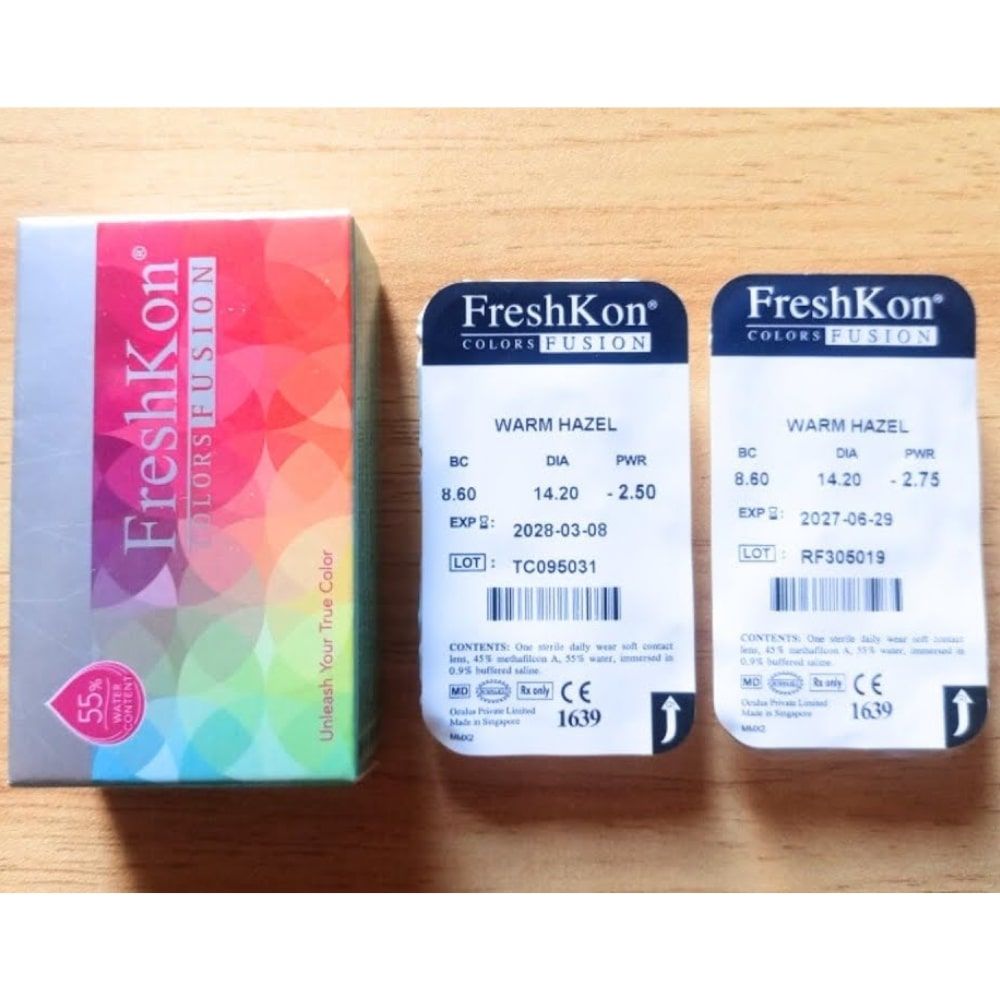 Freshkon Contact Lenses, Glittering Blue