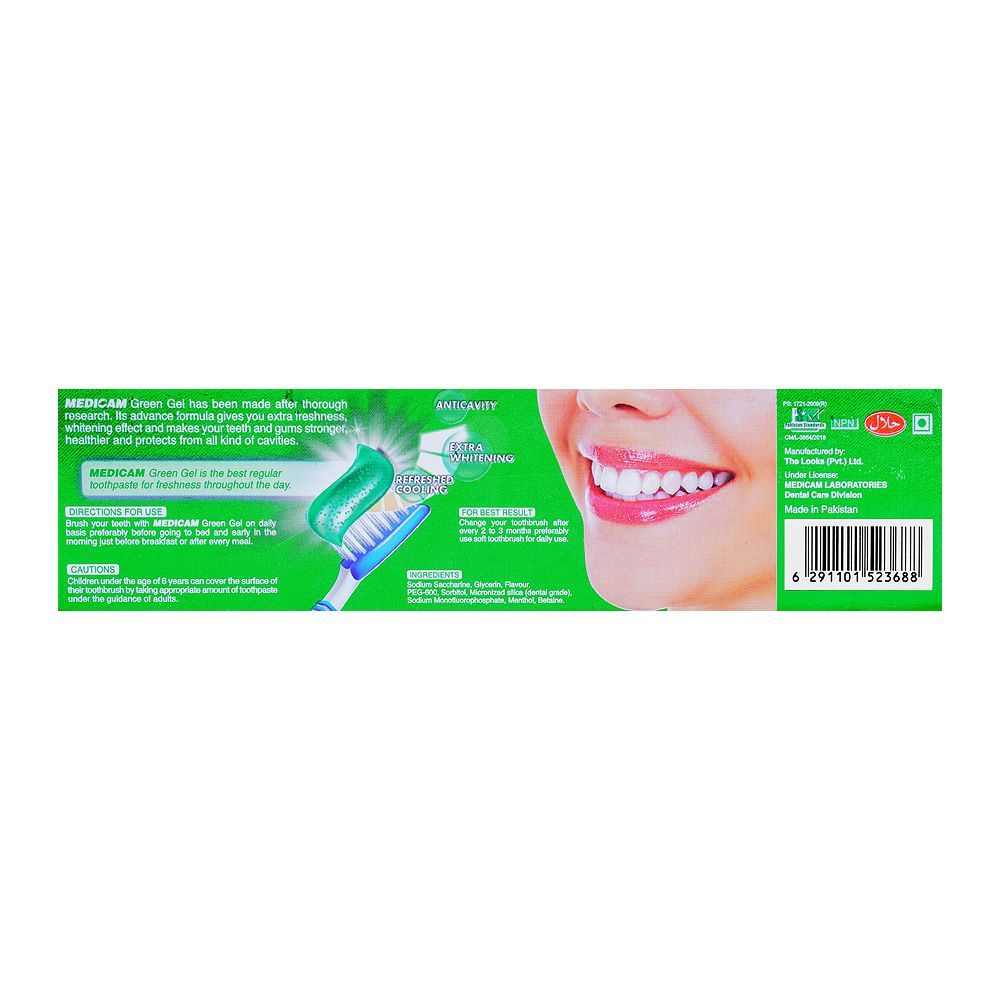 Order Medicam Ultra Fresh 3in1 Green Gel Toothpaste, 75g Online at ...