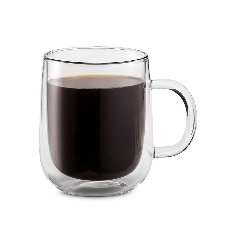 Purchase Delonghi Double Wall Glass Mugs, 2-Pack, 500ml Online at Best ...