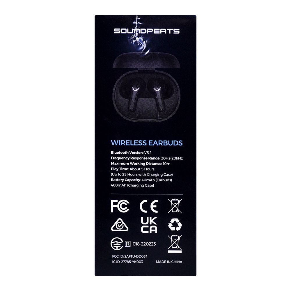 Purchase Soundpeats Life Wireless Earbuds, 40mAh Earbuds, 460mAh Case ...